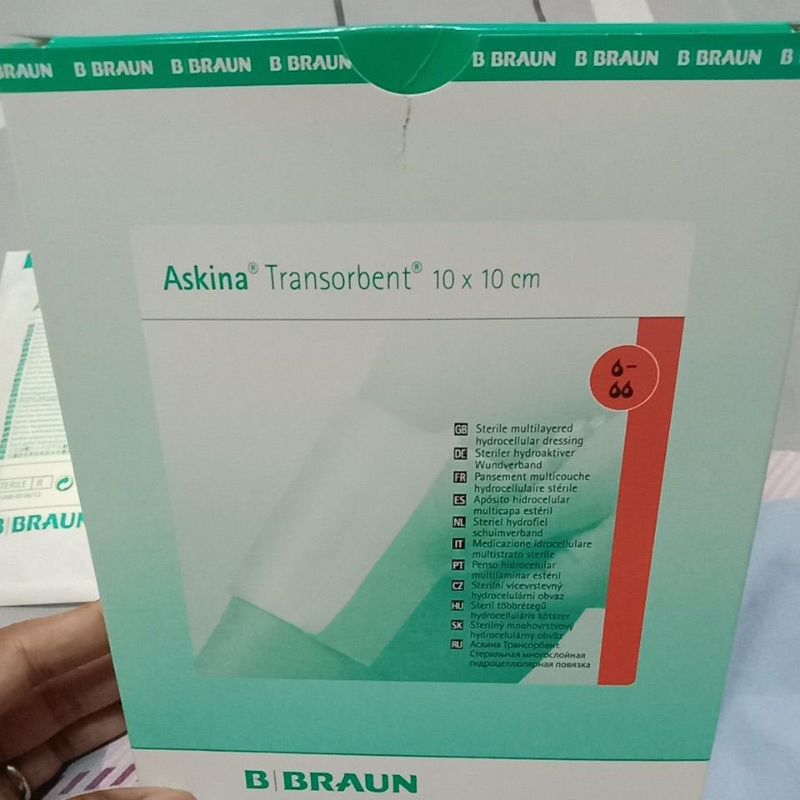 Askina Transorbent แผ่นแปะแผลกดทับ ขนาด 10x10 ซม. (1แผ่น) | Shopee Thailand
