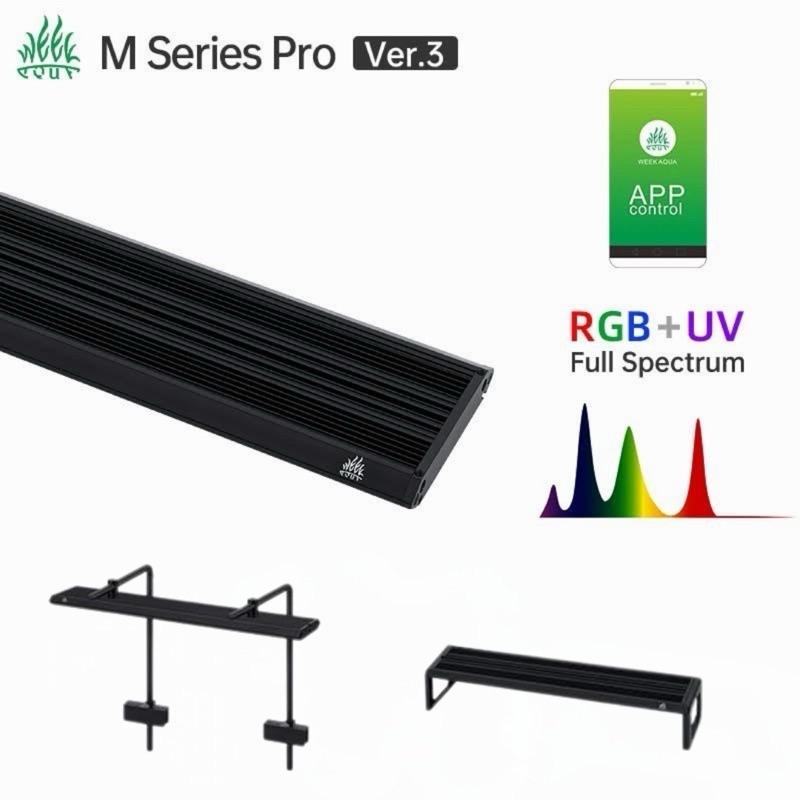 Week Aqua M Series M600 Pro และ M600 D Pro โคมไฟ ไม้น้ำ RGB+UV ปรับตั้ง ...