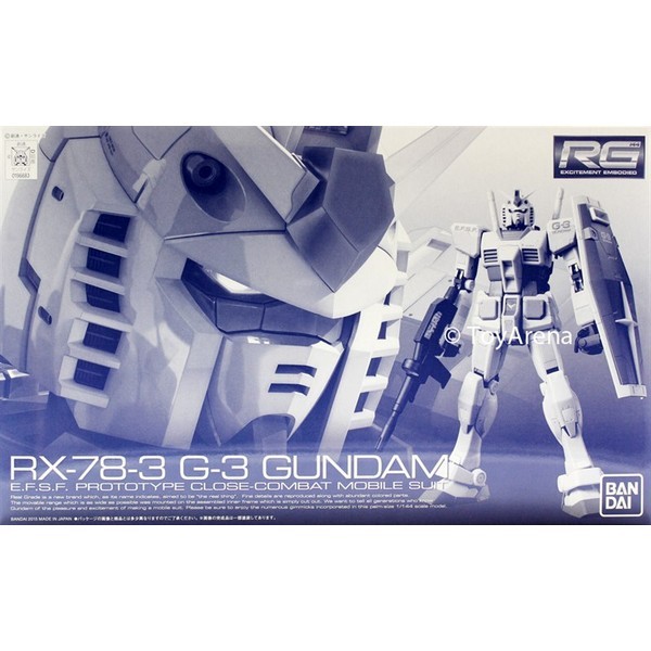 Bandai RG RX-78-3 G-3 Gundam 4573102635020 (Plastic Model) | Shopee Thailand