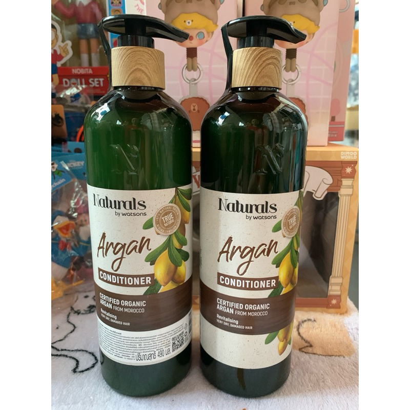 Natural by Watson shampoo และ conditioner Argan organic 490 ml ...