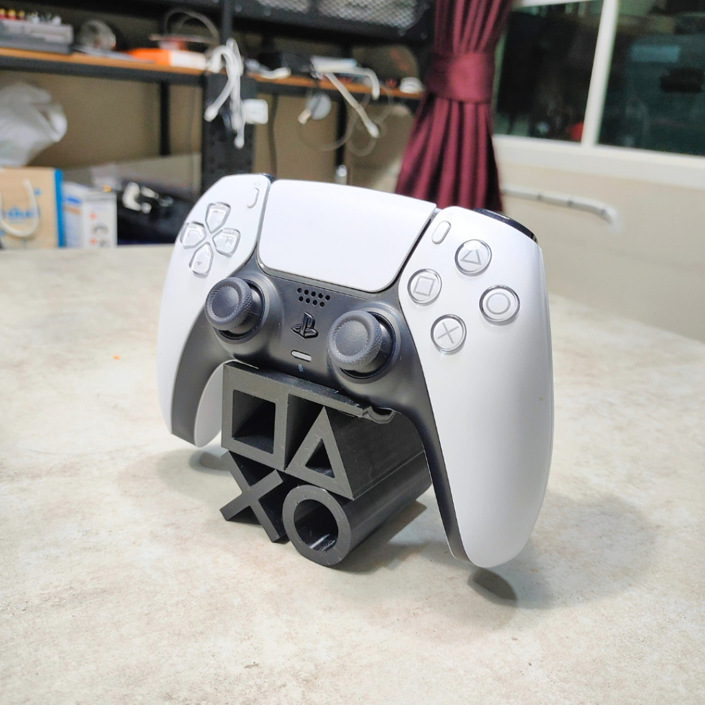 [3D Print] PS5 Controller Stand PlayStation Symbol ที่วางจอย PS5 ลายสัญลักษณ์ PlayStation ...