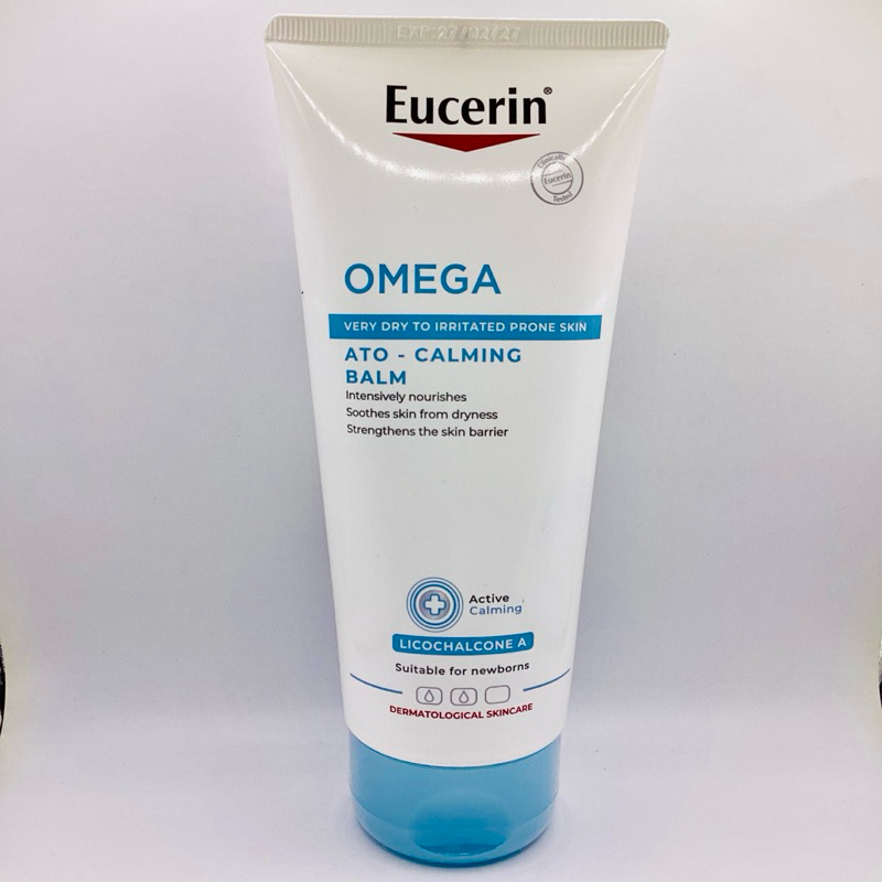 Eucerin Omega Ato-Calming Balm 200 ml (ยูเซอริน บาล์มบำรุงผิวหน้าและผิว ...