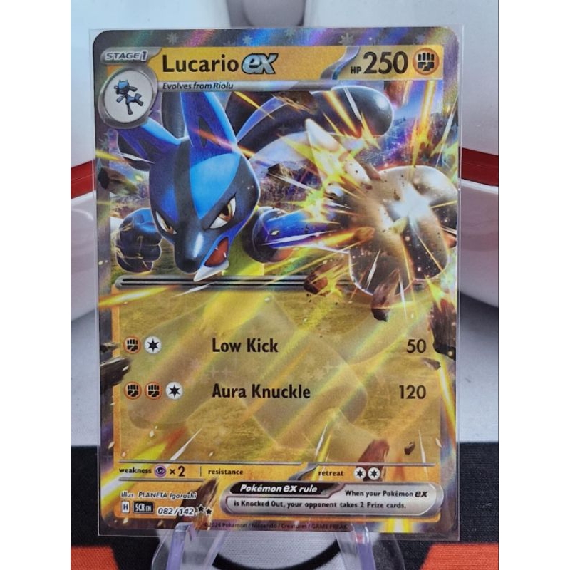 Lucario ex Pokemon Stellar Crown 082/142 Double Rare | Shopee Thailand