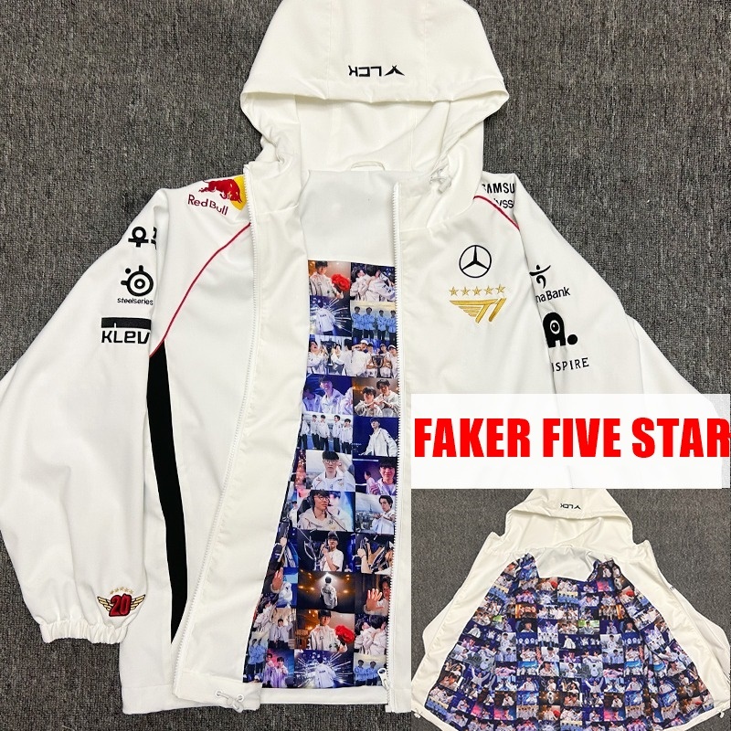 ⭐⭐⭐⭐⭐ เสื้อแจ็คเก็ต T1 Five Star Edition FAKER แบบห้าดาว ด้านในมีภาพ ...