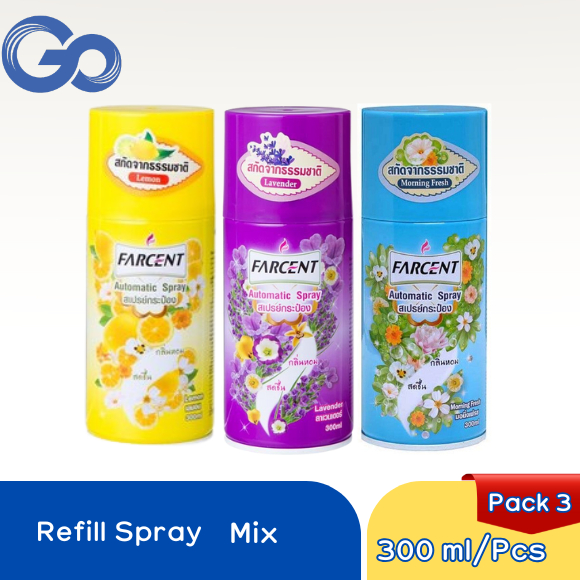 Farcent Refill Spray (Pack 3) - ฟาร์เซ็นท์ รีฟิลสเปรย์ ฟาร์เซ็นทร์ รวมกลิ่นได้ (Pack 3) | Shopee ...