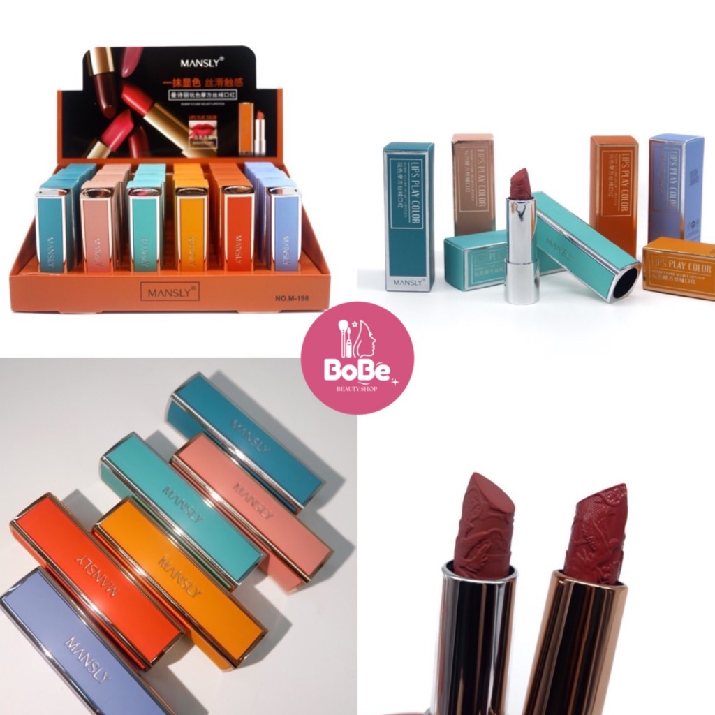 {30แท่ง} MANSLY Rubik Cube Velvet Lipstick ลิปสติกแท่งกด เนื้อกำมะหยี่ ...