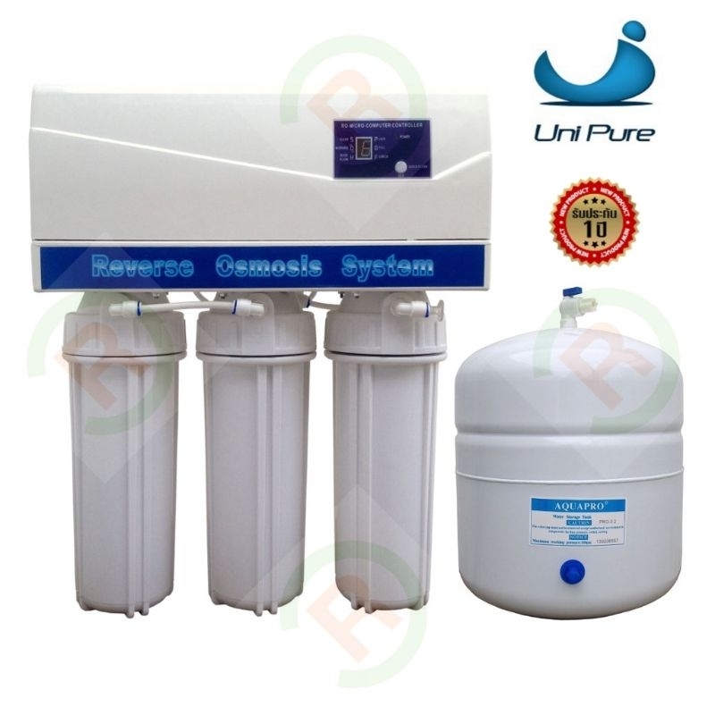 เครื่องกรองน้ำ RO Uni Pure RO 9 มี Auto Flush แบบแขวน มีฝาครอบ สวยงาม ...