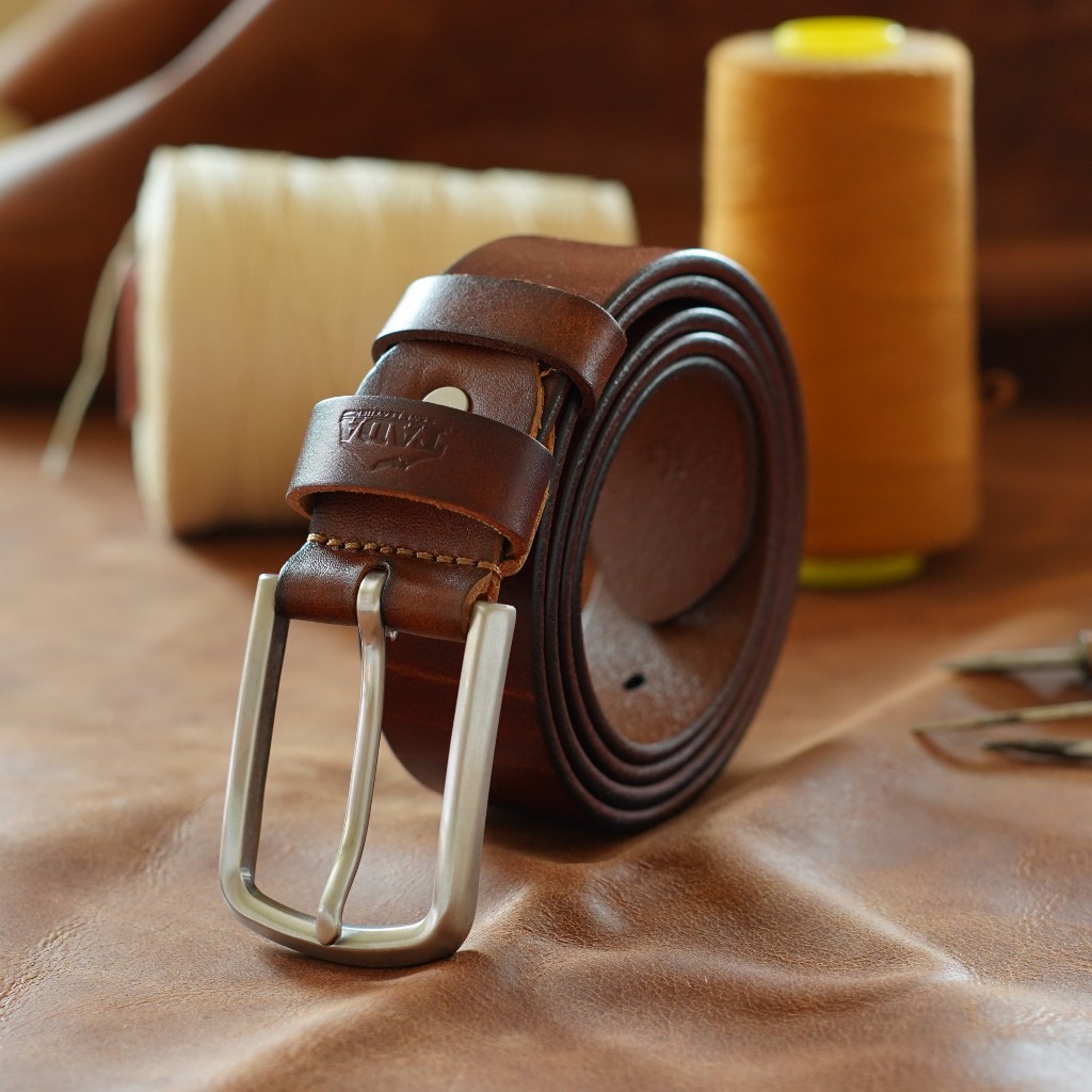 เข็มขัดหนังแท้ผู้ชายTada leather รุ่น BE-ACL- 712 | Shopee Thailand