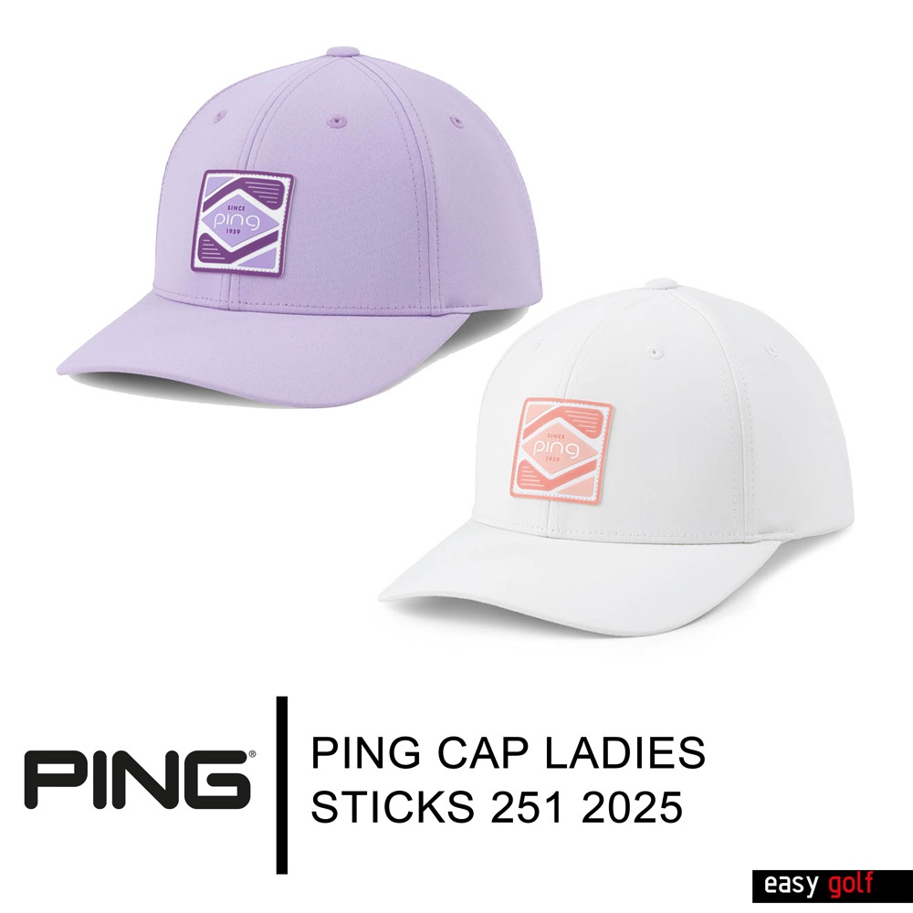 PING CAP LADIES STICKS 251 2025 PING CAP WOMEN หมวกกอล์ฟ หมวกกีฬา ...