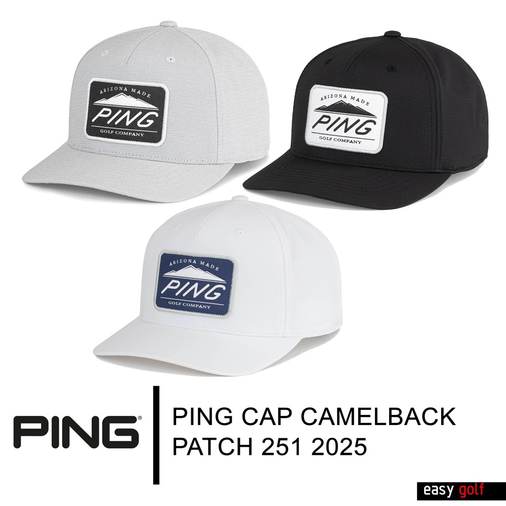 PING CAP CAMELBACK PATCH 251 2025 PING CAP MEN หมวกกอล์ฟ หมวกกีฬาผู้ชาย | Shopee Thailand