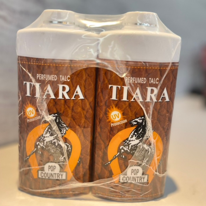 Tiara Pop Country Perfumed Talc แป้งหอม เทียร่า ป๊อป คันทรี่ 180 กรัม ...