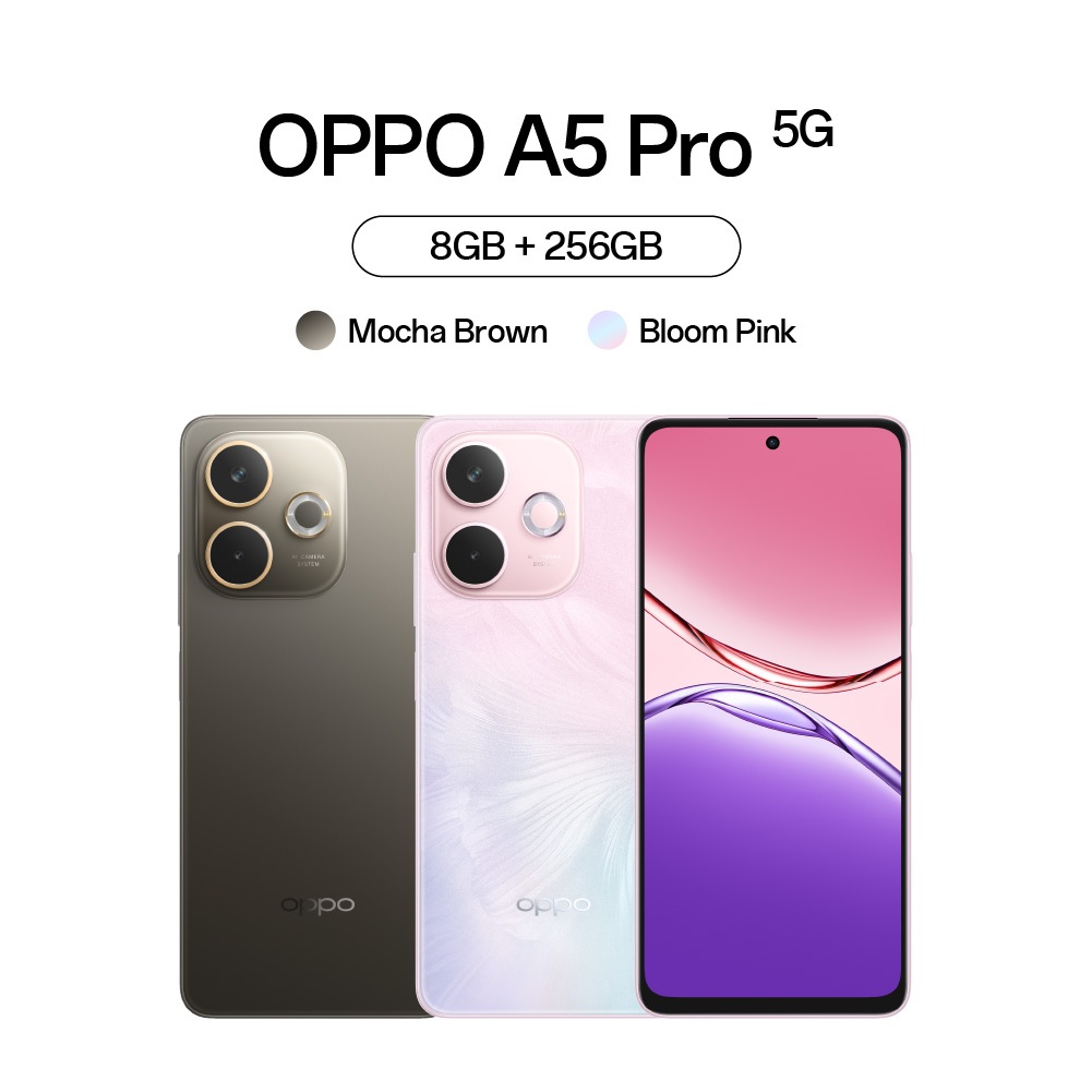 [New] OPPO A5 Pro 5G (8+256G) ดีไซน์สวย ทนทาน AI LinkBoost กันน้ำ/กันฝุ่น IP69 กล้อง 50 MP ชาร์จ ...
