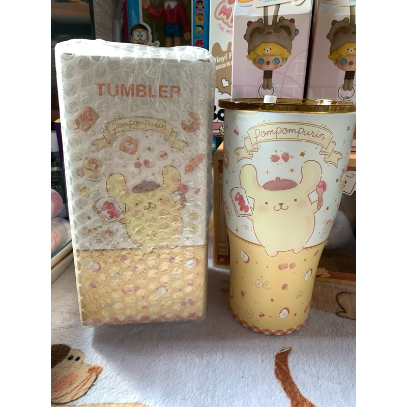 แก้วเก็บอุณหภูมิ pompompurin 900มล. ลิขสิทธิ์แท้Green Air | Shopee Thailand