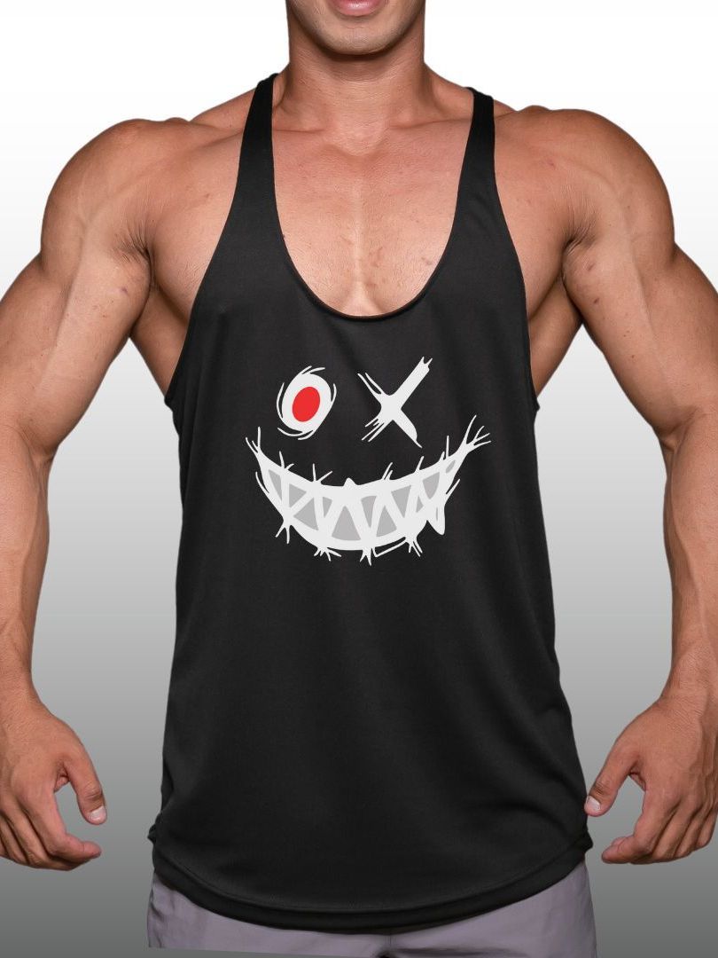 DEVIOUS SMILE เสื้อกล้ามเพาะกายทรงคลาสสิค Bodybuilding Dry Fit Gym Tank ...