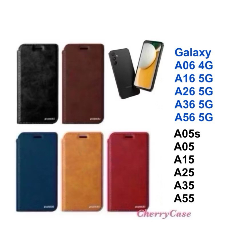 เคสหนังฝาพับ Samsung A06 5G A06 A56 A36 5G A06 A16 A26 A15/A15 5G/A25 5G/A35 5g/A55 5g/A05/A05s ...