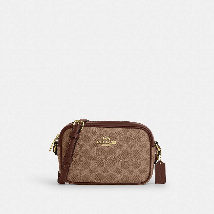 Coach CY752 Mini Jamie Camera Bag In Signature Canvas (IMXHE) กระเป๋า ...