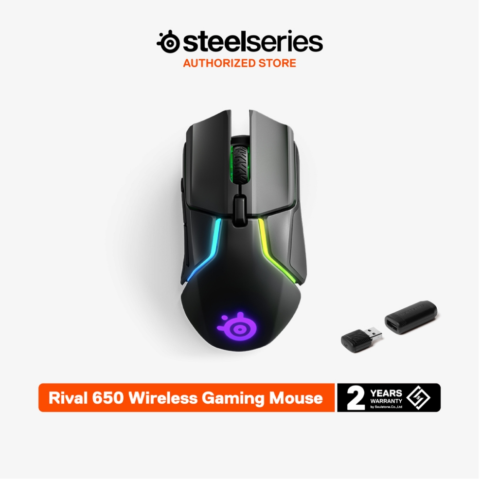 SteelSeries Rival 650 Wireless Gaming Mouse เม้าส์เกมมิ่งไร้สาย 7 ปุ่ม ...