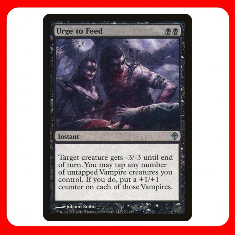 [MTG] Urge to Feed [WWK] [BLACK] [UNCOM] [NORMAL] [ENG] (การ์ดเมจิค ...