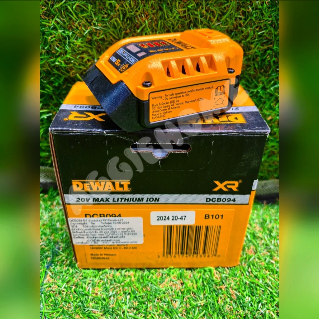 DEWALT อะแดปเตอร์ แปลงชาร์จแบตเตอรี่ รุ่น DCB094 / 20V. / USB-C/A / ตัว ...