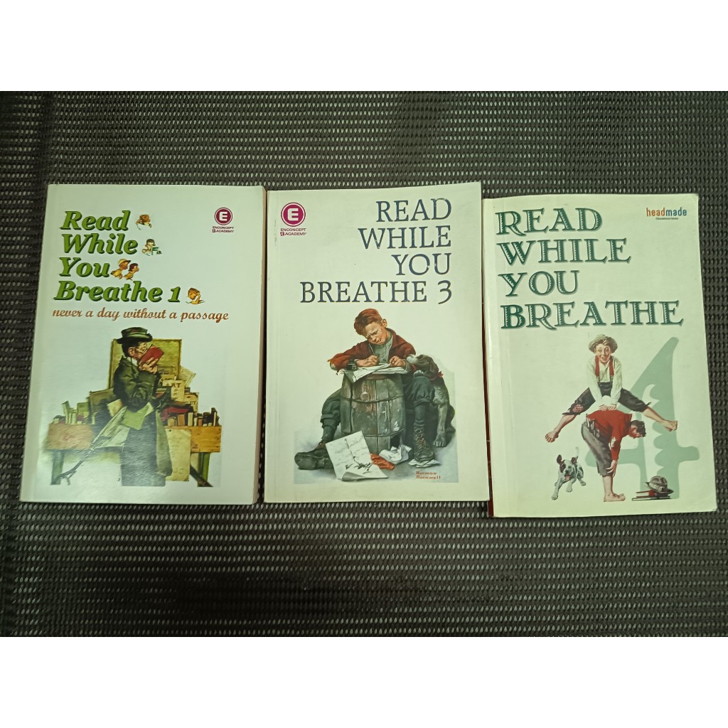 หนังสือเรียนภาษาอังกฤษ READ WHILE YOU BREATHE 1, 3, 4 โดย Enconcept (3 ...