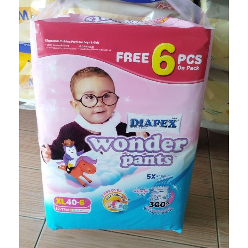 Diapex Wonder pants ยกลัง 3 ห่อใหญ่ ไดเพ็กส์ วอนเดอร์แพนท์ | Shopee ...