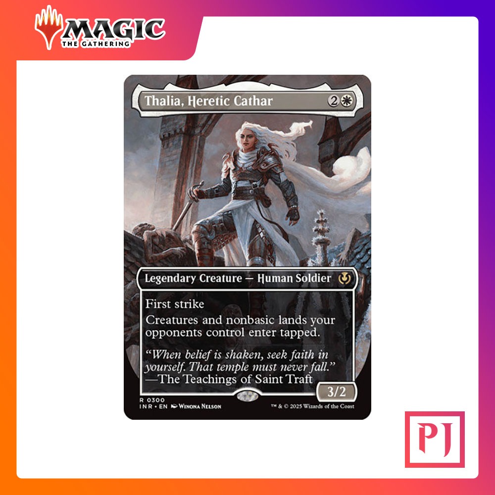 [MTG] Thalia, Heretic Cathar (Borderless) [INR] [WHITE] [RARE] [NORMAL ...