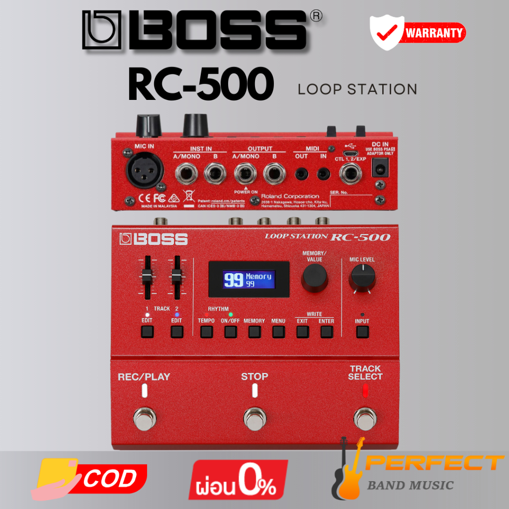 เอฟเฟค Loop BOSS RC-500 Loop Station [ผ่อน 0% 10เดือน] | Shopee Thailand