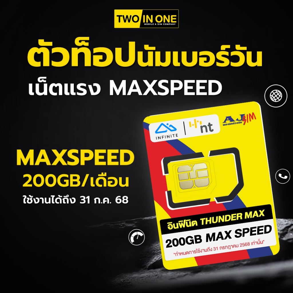 Sim Infinite เน็ตไม่อั้น ใช้เน็ตไม่จำกัด ซิมเทพ เน็ตไม่อั้น ไม่ลดสปีด สปีด Sim Thunder ซิมเน็ต ...