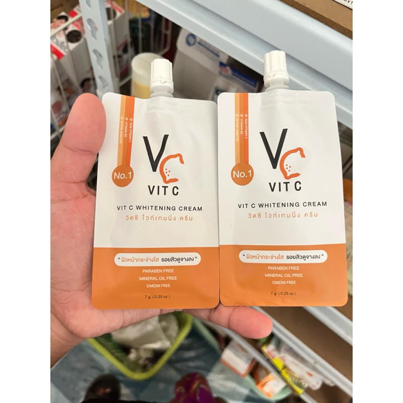 Vit C Whitening Cream ครีมวิตามินซี เข้มข้น ขนาด 7g. | Shopee Thailand