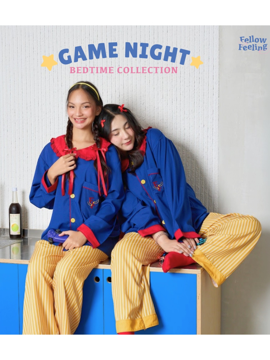 [Game Night Set 02] ชุดนอน FellowFeeling | ผ้าไหมอิตาลี นุ่ม เบาสบาย ...