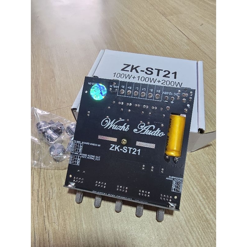 ZK-ST21 แท้ TPA3221 100W*2+200W DC 12-30v รองรับ ปรีไมค์ zk amp แอมป์จิ๋วขับซับ | Shopee Thailand