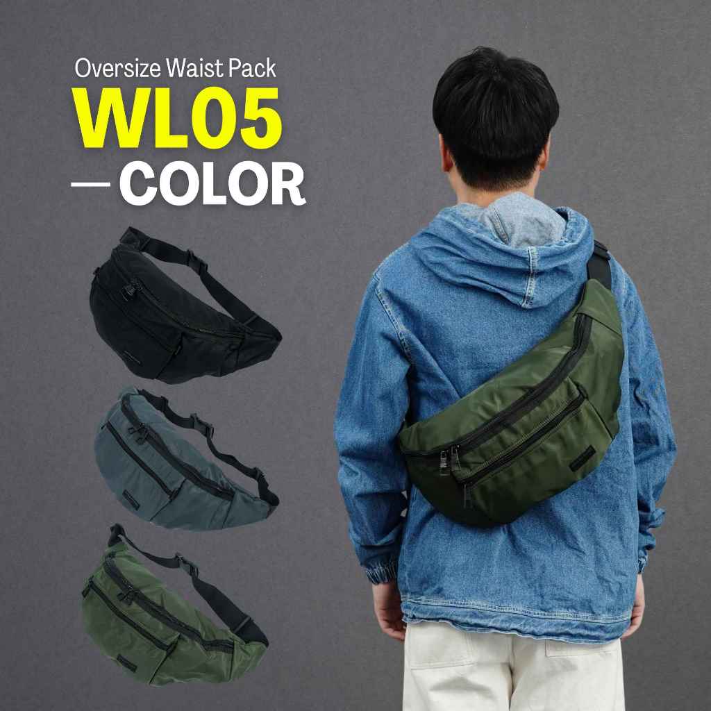 bagsbird รุ่น WL05 Oversize Waist Pack กระเป๋าคาดเอวไซส์บิ้ก ที่ความจุ ...