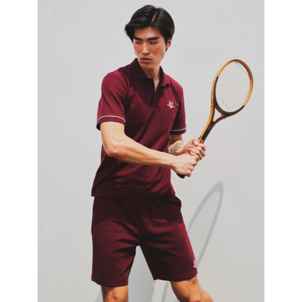 UPTOYOU เสื้อโปโลผู้ชายแขนสั้น man polo with logo embroidered in White | Shopee Thailand