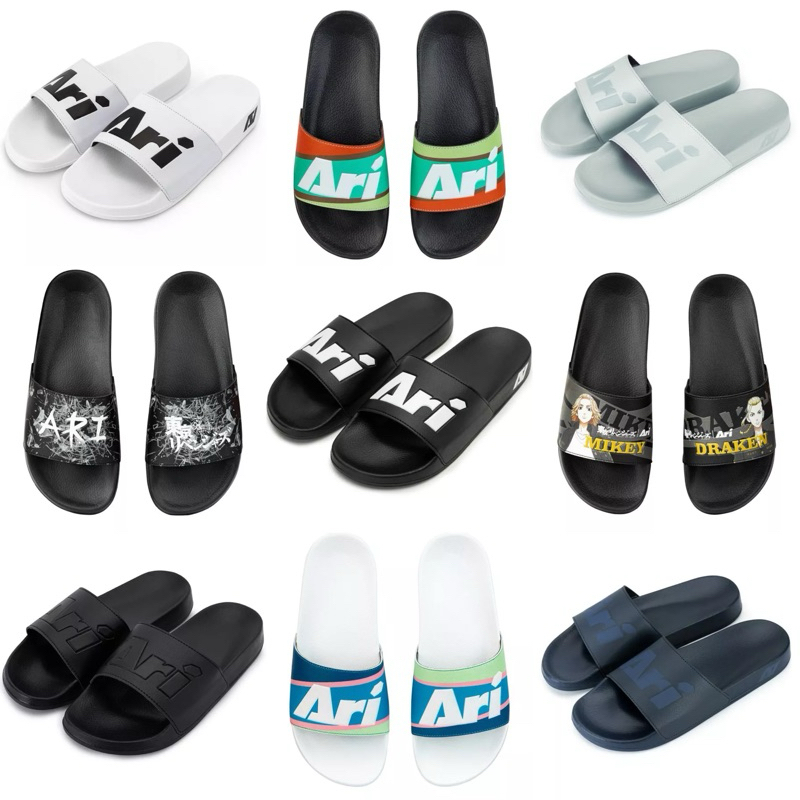 {ไม่รับเก็บเงินปลายทาง} รองเท้าแตะอาริ แบบสกรีนชื่อ มีถุงผ้า ของแท้ 100 ...