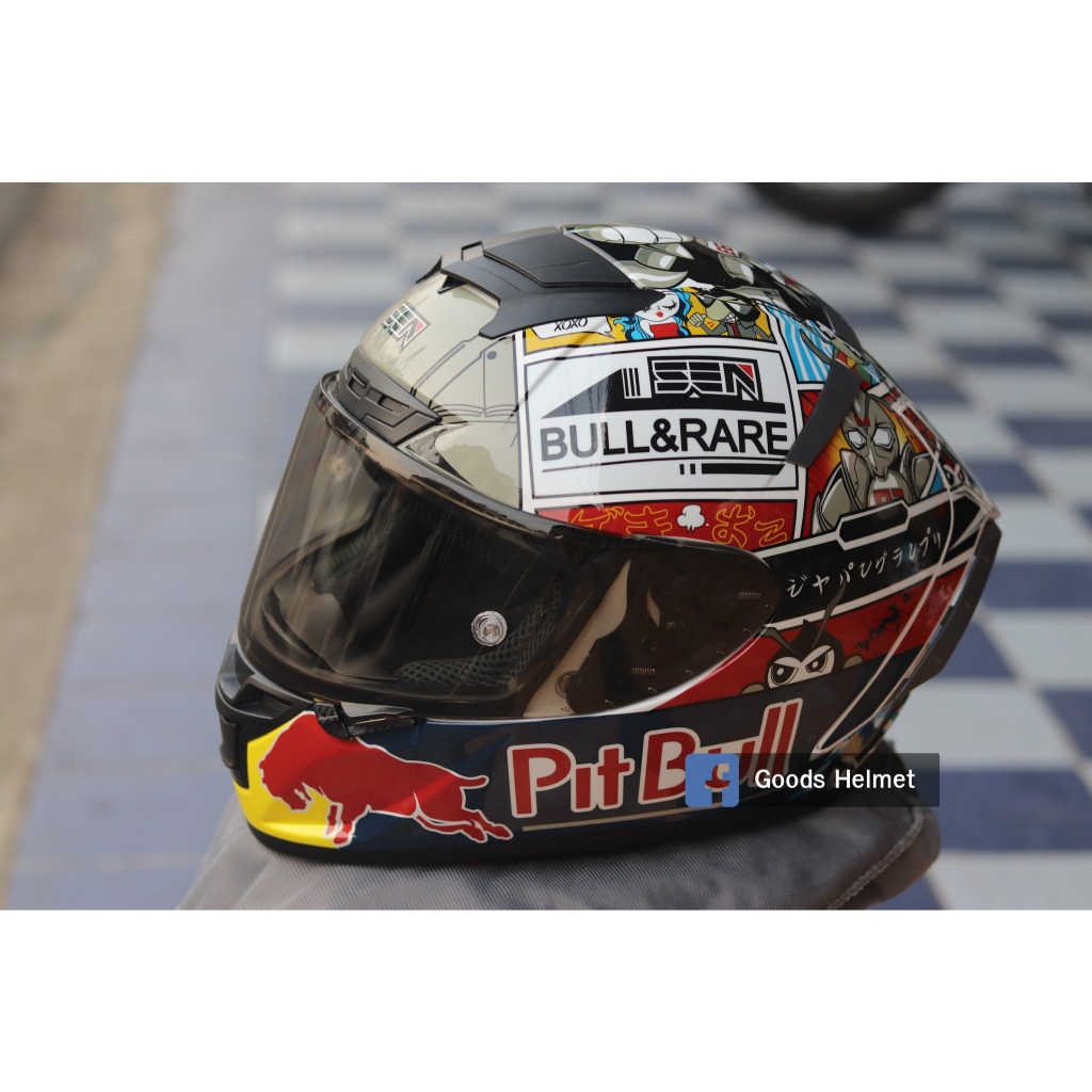 หมวกกันน็อคหุ้มคางกระจกสีsmoke Sen Helmet | Shopee Thailand