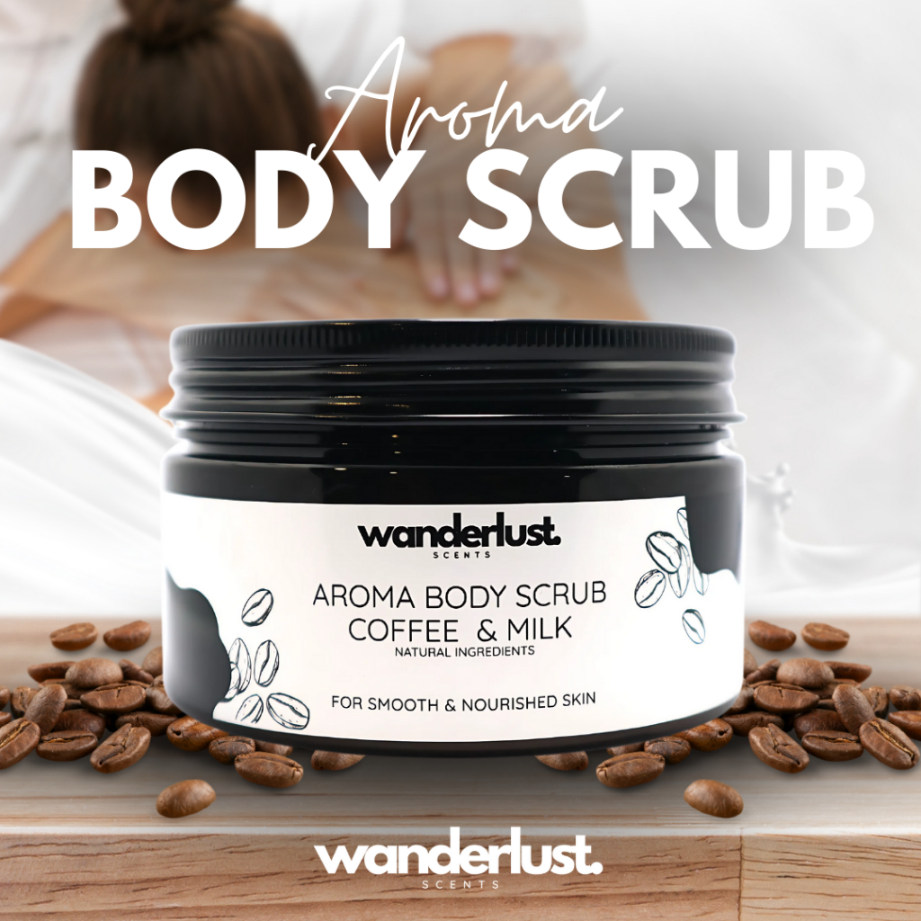 Aroma body scrub อโรม่าบอดี้สครับ (สครับกาแฟ สครับผิวกาย ช่วยผลัดเซลล์ ...