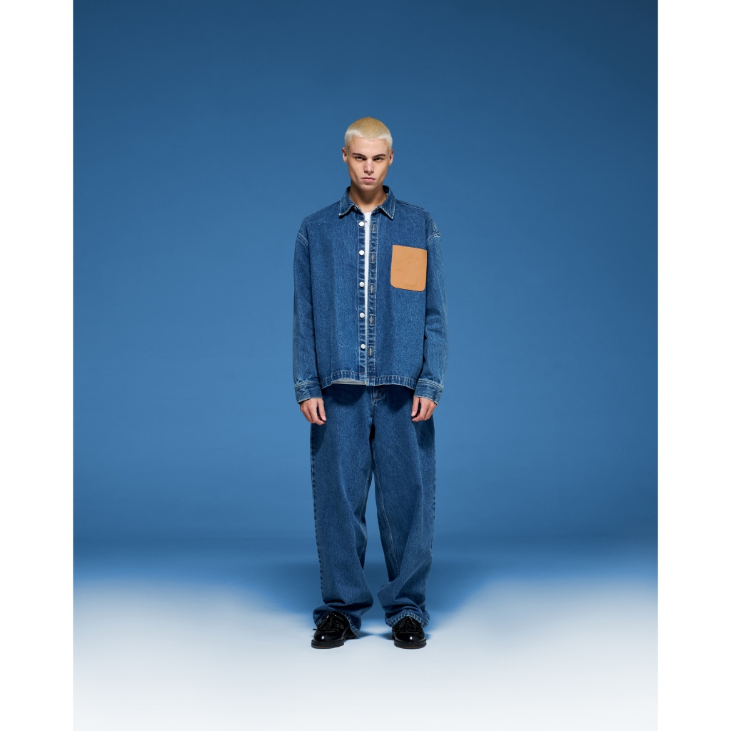 S25 SMILEYHOUND LONG SLEEVE DENIM SHIRT | Shopee Thailand