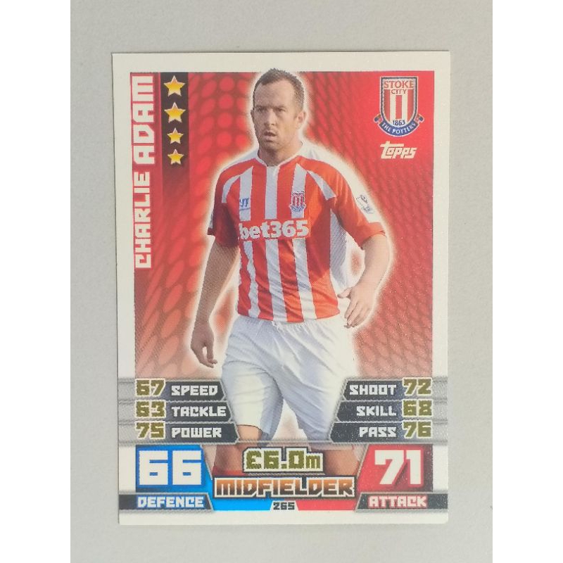 การ์ดฟุตบอล MATCH ATTAX 2014/15 STOKE CITY SOCCER CARD | Shopee Thailand