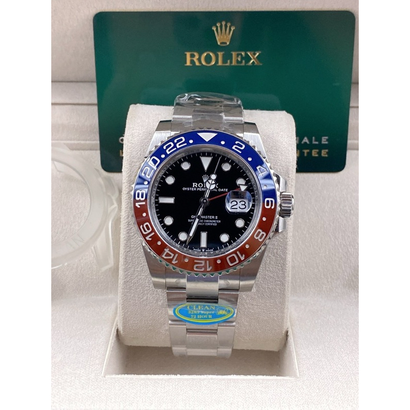 นาฬิกาพร้อมส่ง เครื่อง Swiss โรงงาน: GMT CLEAN Factory V3 Cal 3285 ย้อน ...