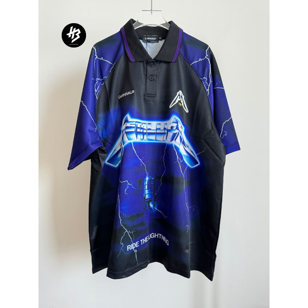 [ของแท้+พร้อมส่ง] CARNIVAL X METALLICA RIDE THE LIGHTNING JERSEY ...