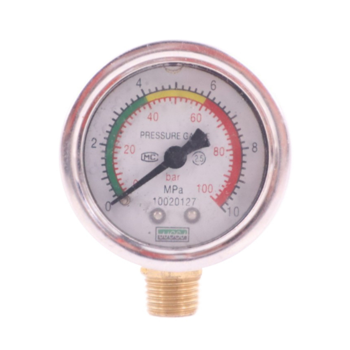 เกจวัดแรงดัน oil filled Pressure gauge 0-100barและ 0-10Mpa แรงดันน้ำ เกจแบบมีน้ำมัน เกลียวนอก ...