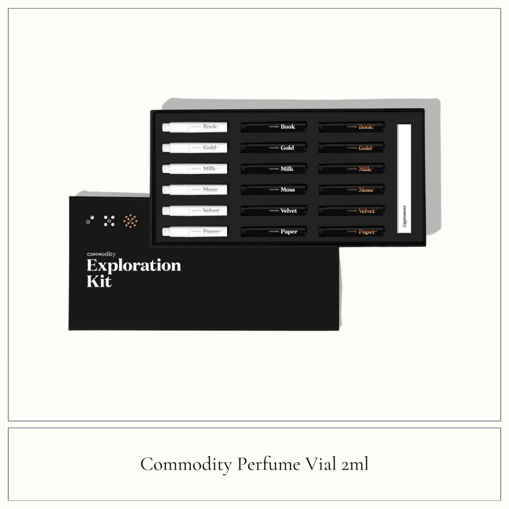 Commodity Perfume Vial 2ml Book, Gold, Milk, Moss, Velvet, Paper, Juice ...