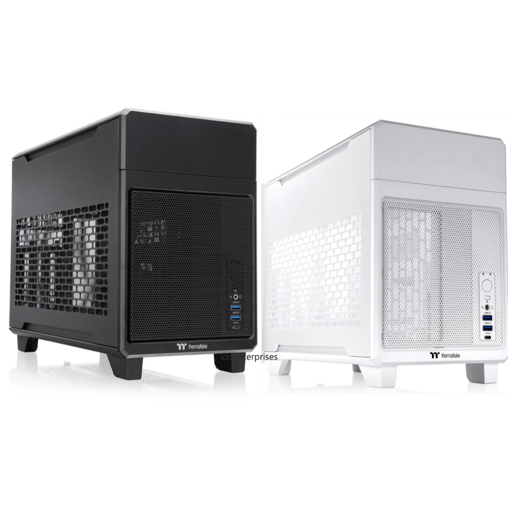 ส่งด่วน CASE (เคส) THERMALTAKE TR100 Snow / Black Mini Tower Chassis ...