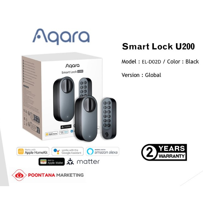 Aqara Smart Lock U200 Kit ประตูอัจฉริยะ (ติดตั้งฟรีกรุงเทพ และ ปริมณฑล) | Shopee Thailand