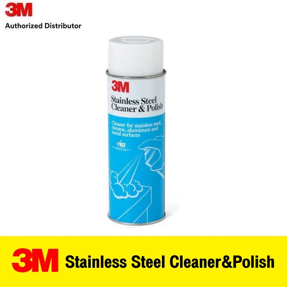 3M ผลิตภัณฑ์ทำความสะอาดและเคลือบเงาพื้นผิวสแตนเลส 3เอ็ม 600มล 3M Stainless Steel cleaner ...