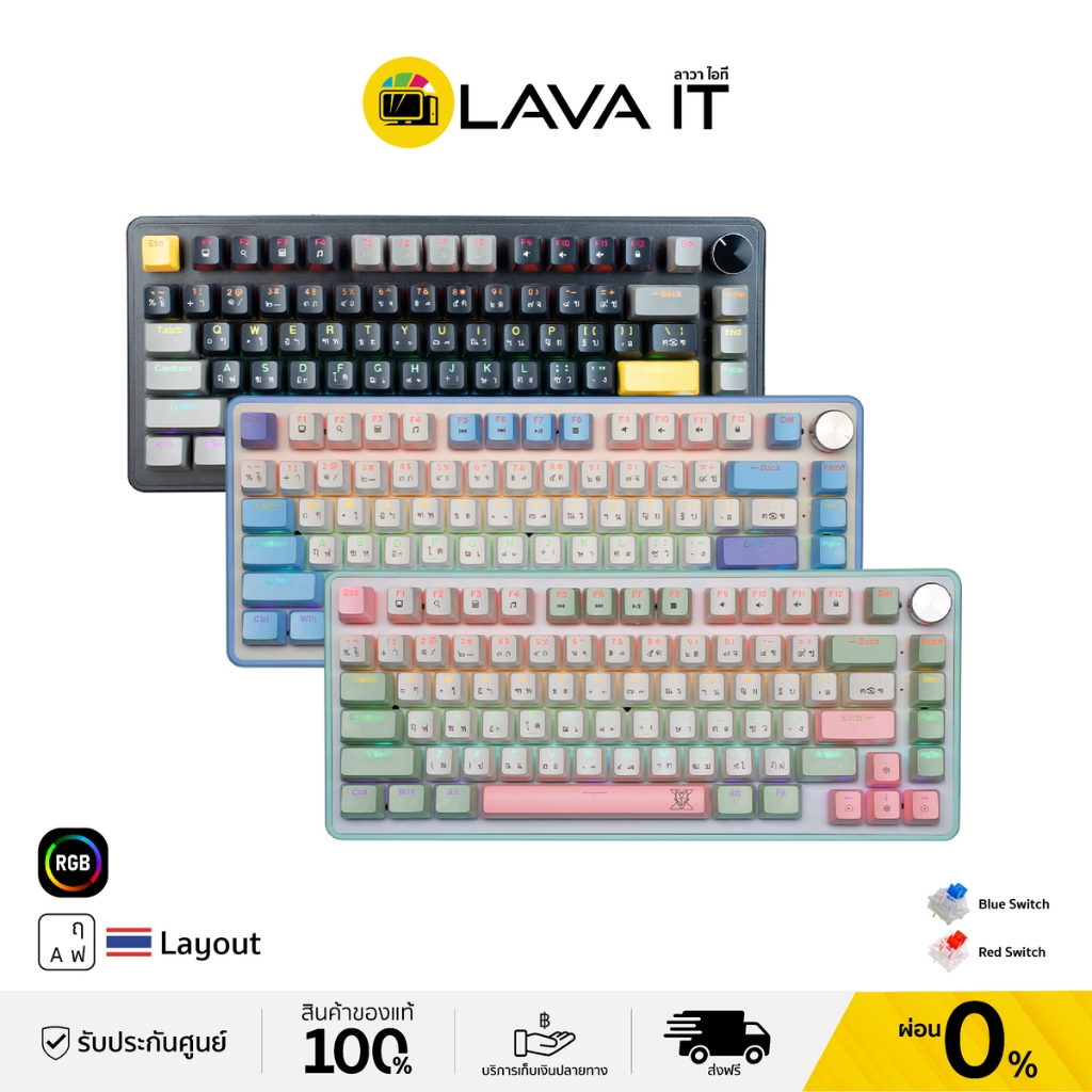 Nubwo X804 Mini Gaming Keyboard (TH) คีย์บอร์ดเกมมิ่ง (รับประกันสินค้า ...