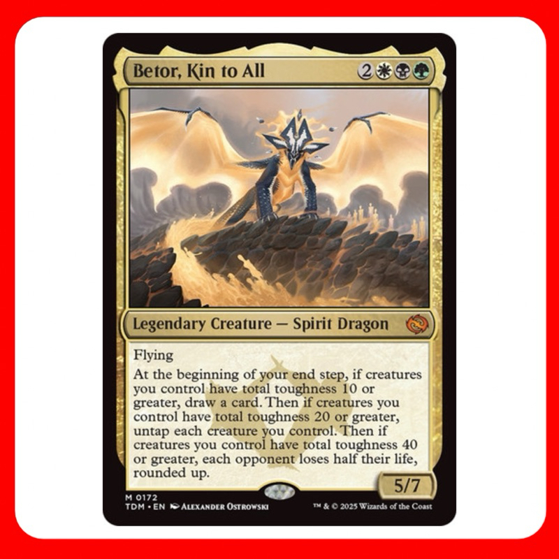 [MTG] Betor, Kin to All [TDM] [MULTI] [MYTHIC] [NORMAL] [ENG] (การ์ดเม ...