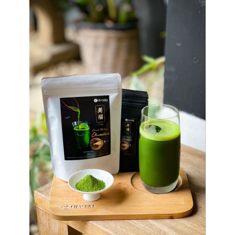 Chaju Matcha 40g ถุงซิป- Okumidori Cultivar มัทฉะเกรดพิธีการจากเมือง ...
