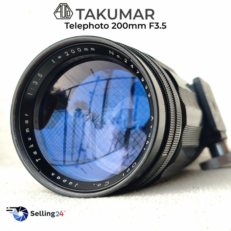 เลนส์มือหมุน Asahi takumar 200mm f3.5(22) mount M42 Telephoto | Shopee ...