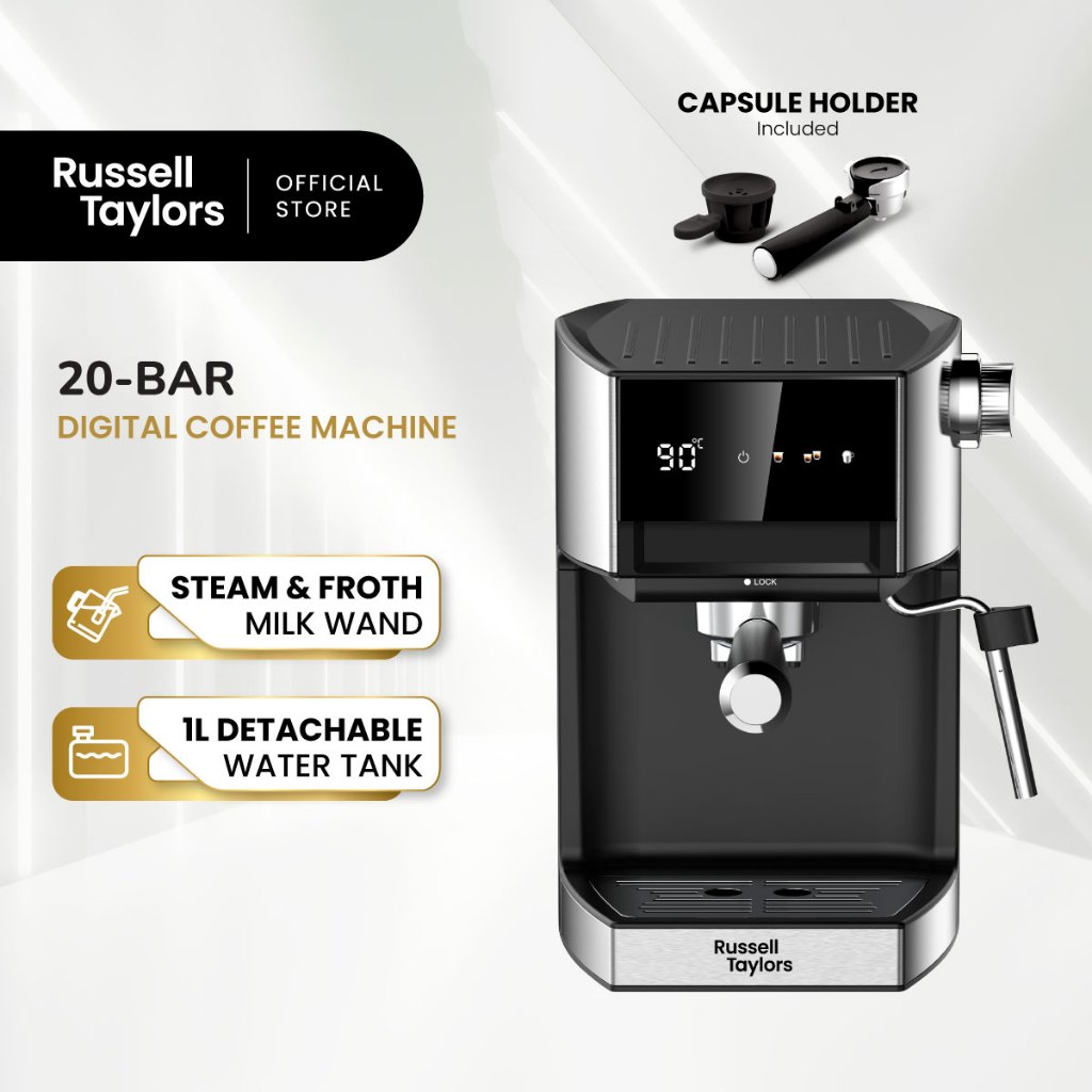 Russell Taylors เครื่องชงกาแฟสด Digital Espresso Machine EM1 กาแฟ ...